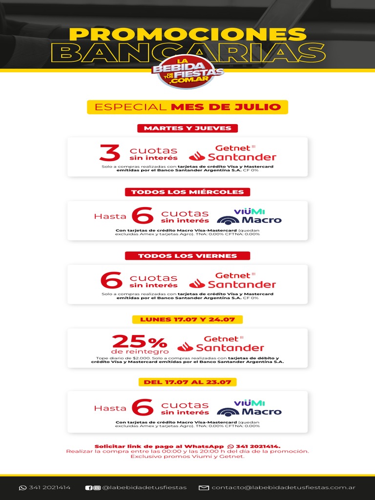 Promociones Bancarias LBDTF | PDF | Visa Inc. | Tarjeta de crédito