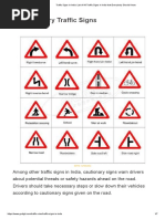 25 Essential Indian Road Signs | PDF