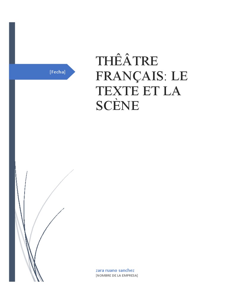 Introduction au Théâtre Français | PDF | Comédie | Théâtre