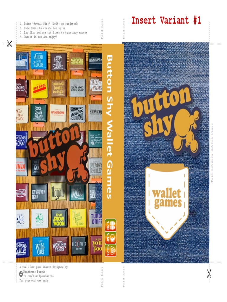 SBI - Button Shy Wallet Games | PDF
