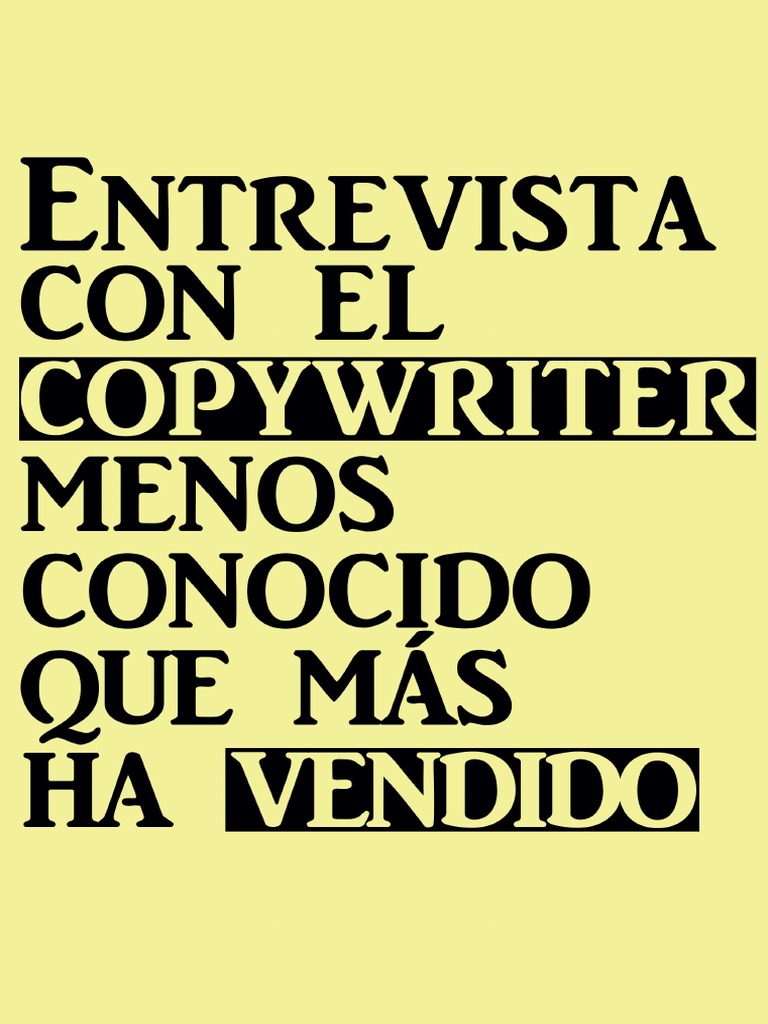 Entrevista Con El Copywriter Menos Conocidos | PDF