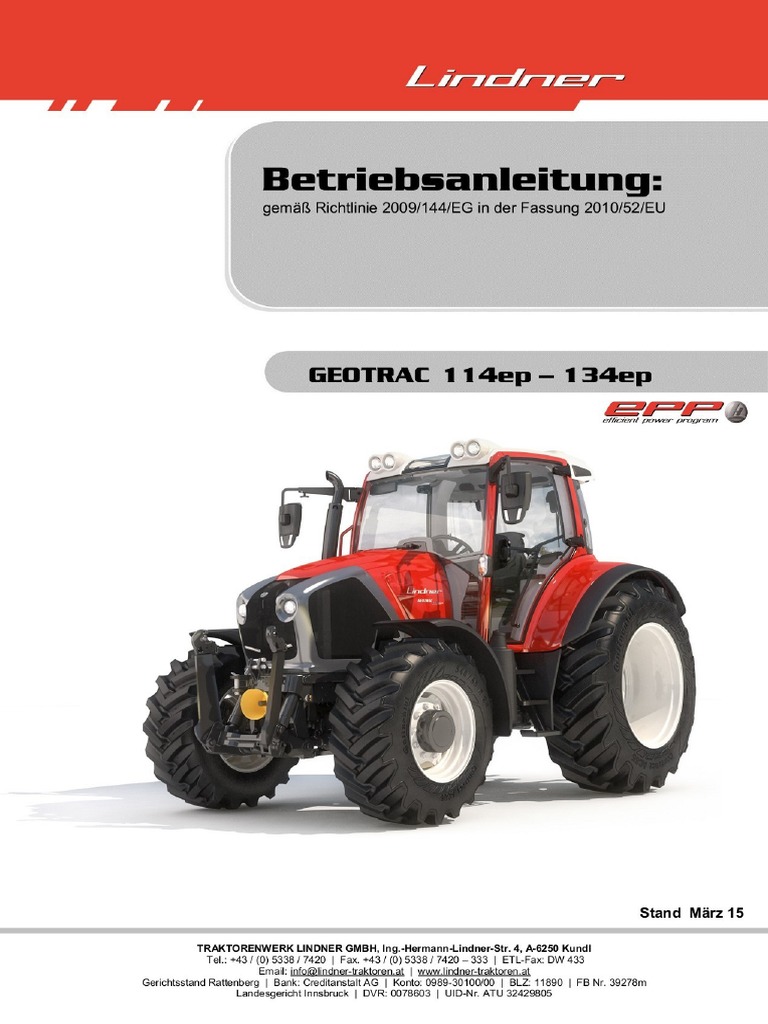 Lindner Geotrac 114 - 134 | PDF