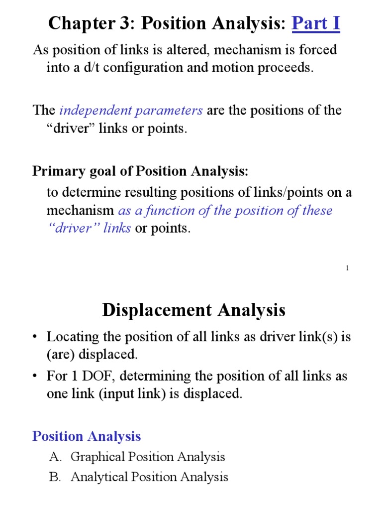 Chapter 3 Part 1 Position Analysis | PDF | Triangle | Trigonometric ...
