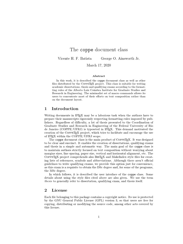 Coppe | PDF | Doctorate | Thesis