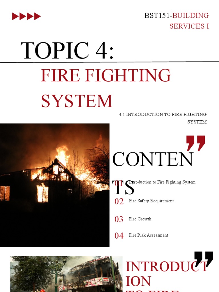 4.1 Introduction To Fire FIghting System | PDF | Fire Safety | Fires