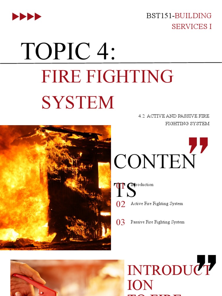4.2 Active and Passive Fire Fighting System | Download Free PDF | Fire Sprinkler System ...