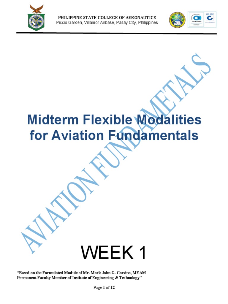 Midterm Module 1 | PDF | Atmosphere Of Earth | Pressure