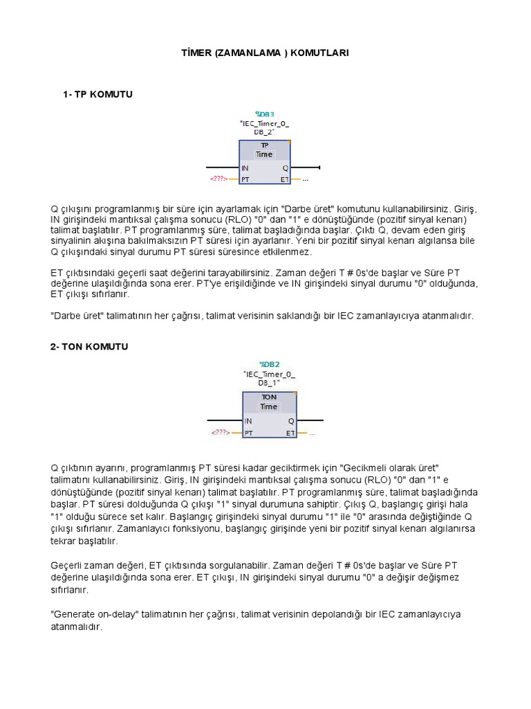 Timer Komutları | PDF