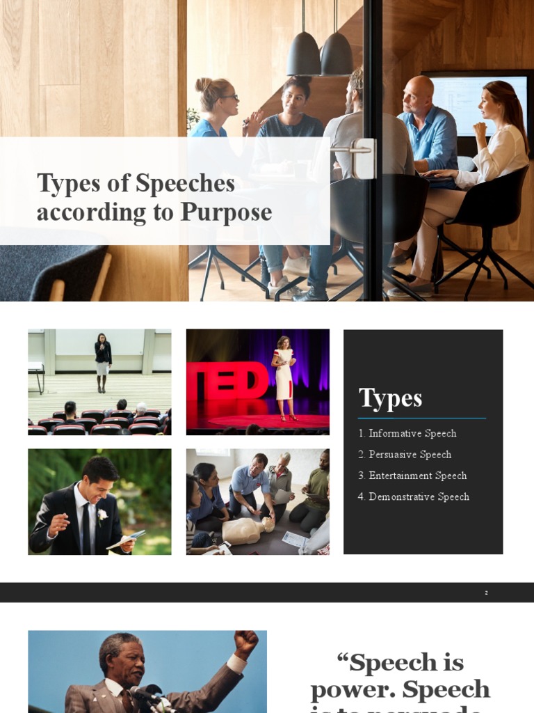 Four Types of Speeches Explained | PDF | Human Communication | Cognition