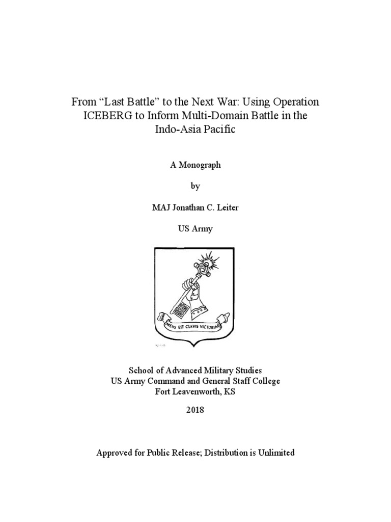 Operation Iceberg | PDF | Military Doctrine | Military