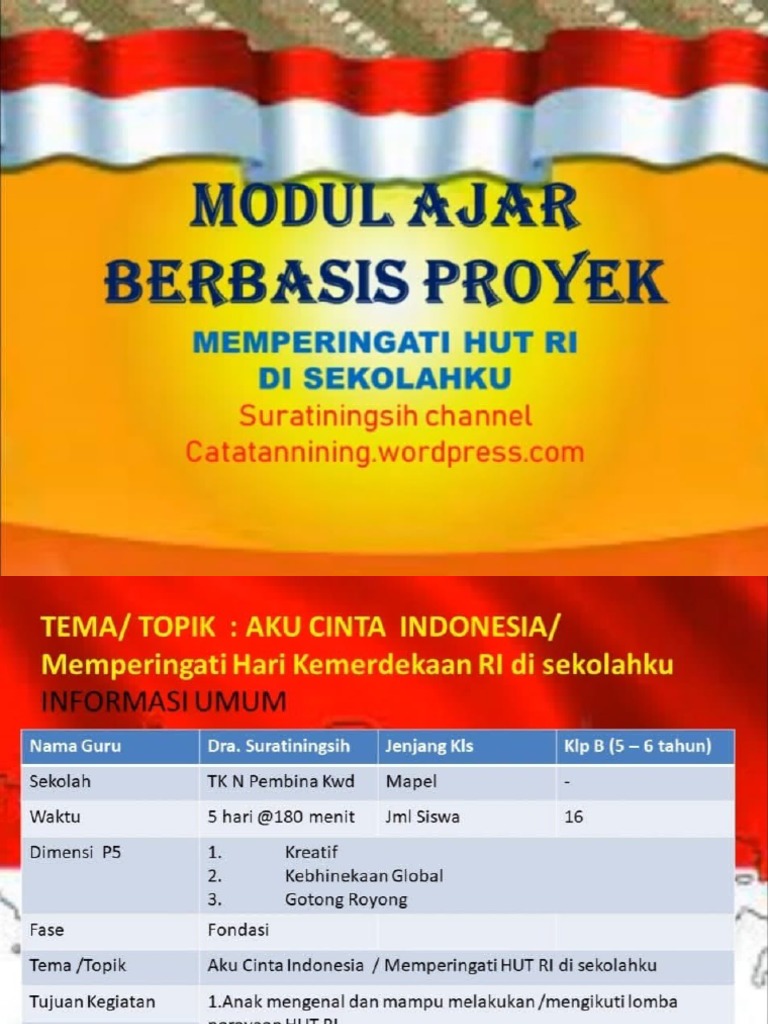 Modul Ajar Hut Ri | PDF