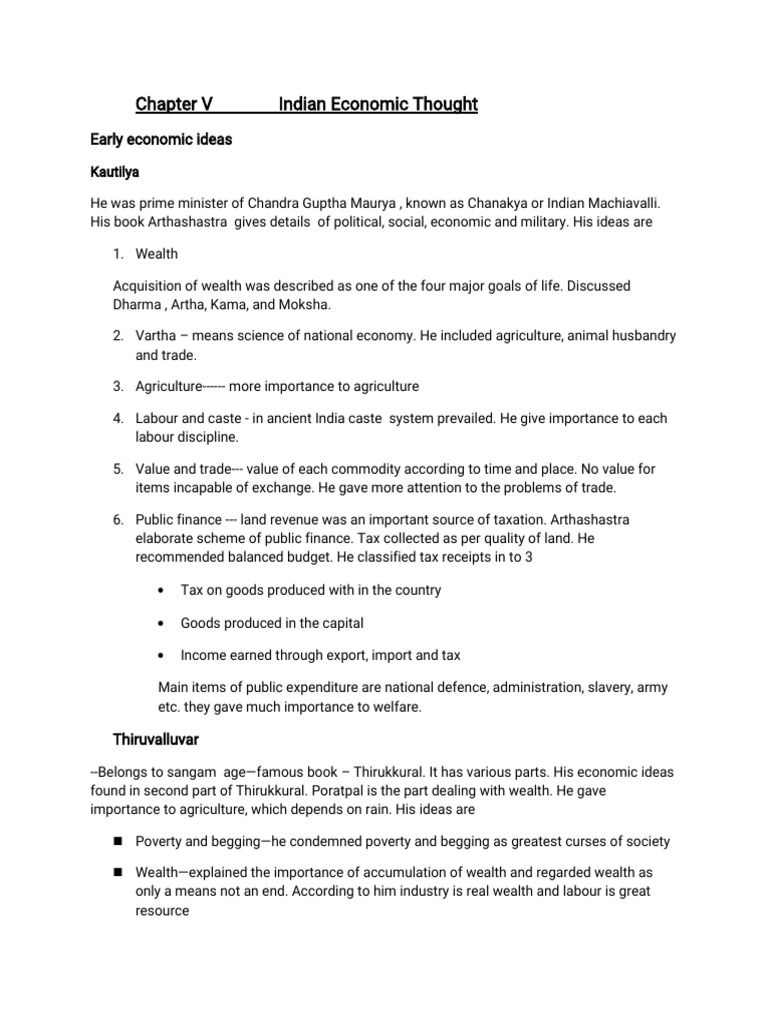 Chapter 5 History of Economic Thought | PDF