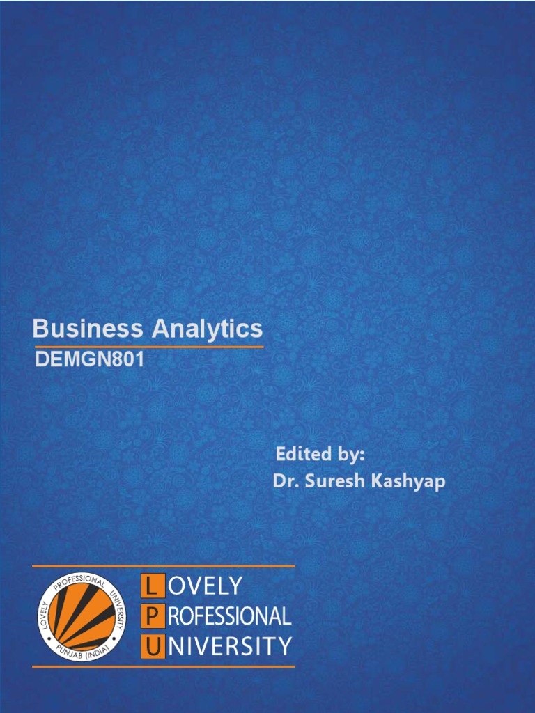 8453 Demgn801 Business Analytics | PDF | Analytics | R (Programming Language)