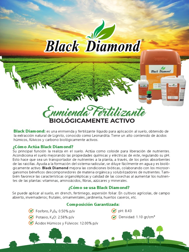 Brochure Black Diamond Panama Lite | PDF | Fertilizante | Nutrientes