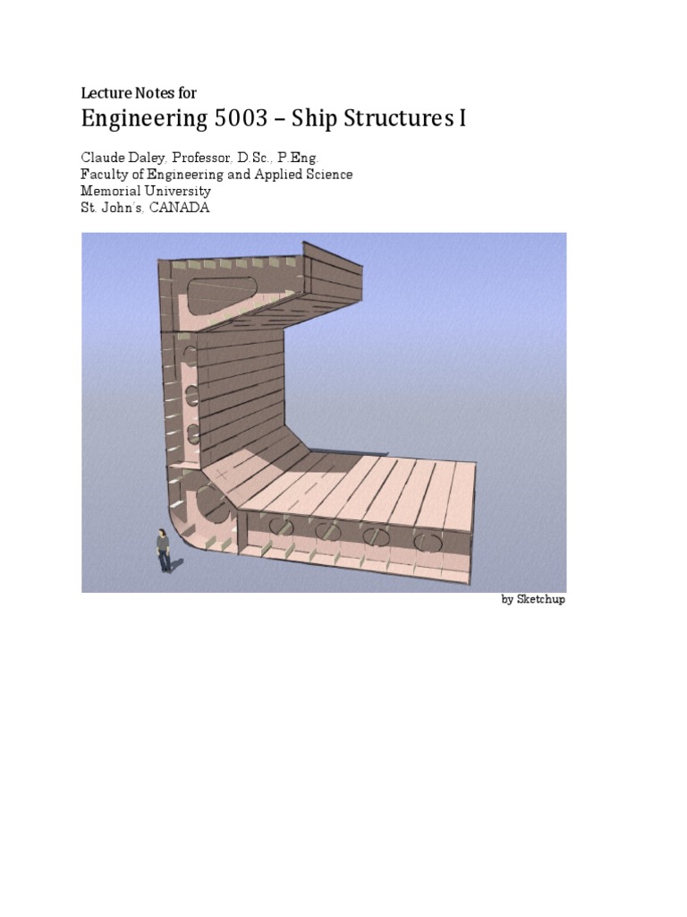 Engineering 5003v2 - Ship Structure I - Canada | PDF | Bending | Beam (Structure)