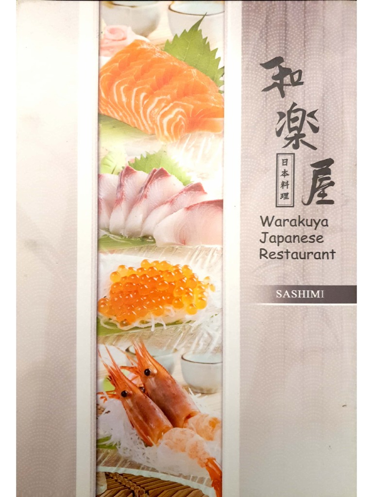 Sashimi Menu | PDF