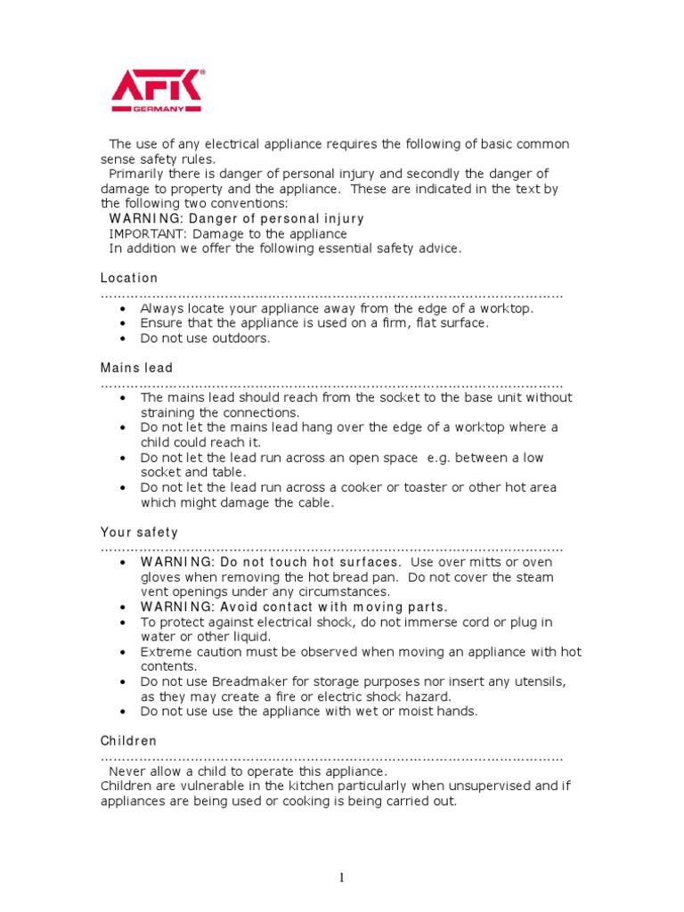 AFK BM-2N-en | PDF | Breads | Dough