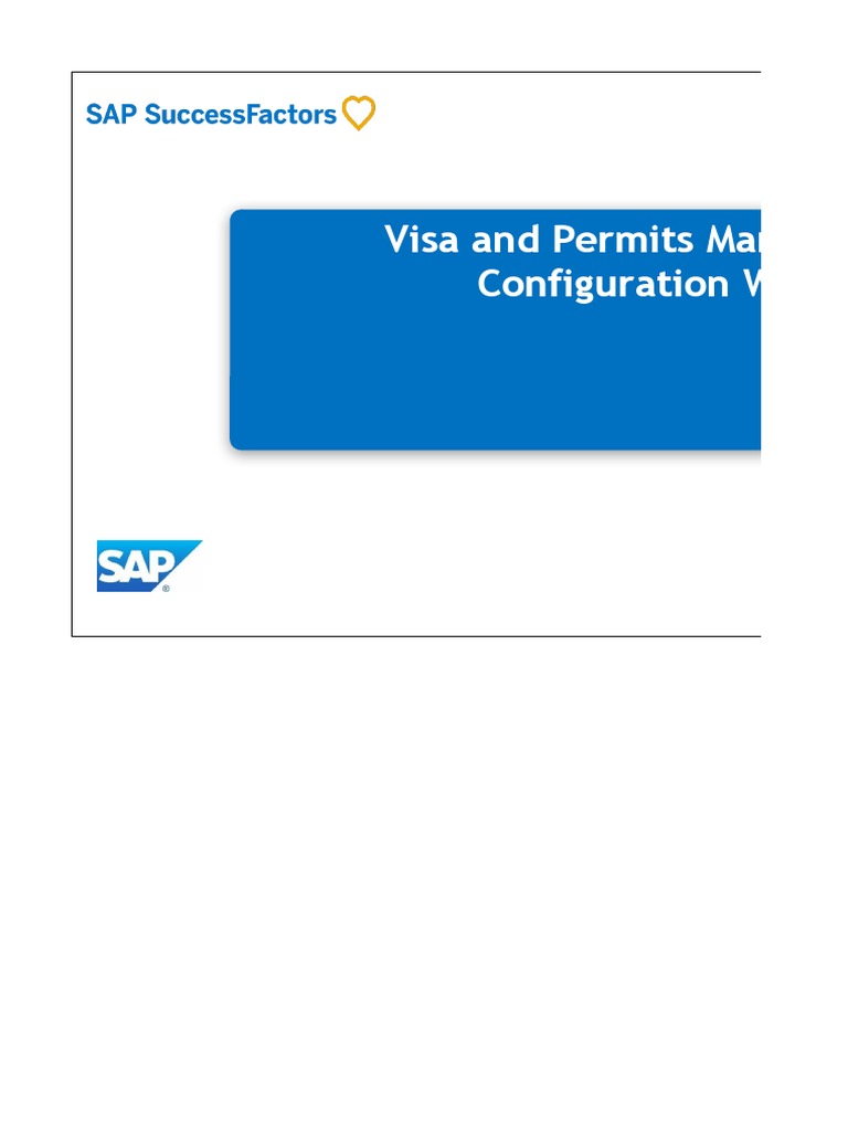 Configuration Workbook Visa and Permits Management | Download Free PDF ...
