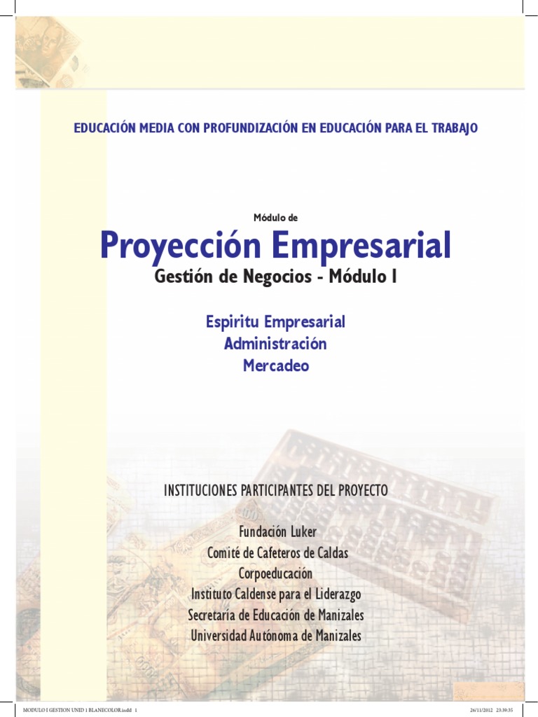 MODULO I Proyección Empresarial | PDF | Colombia | Iniciativa empresarial
