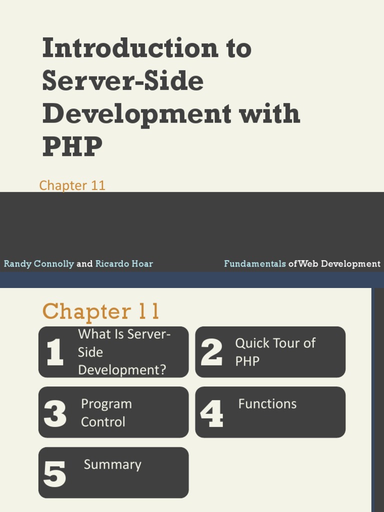 Chapter11 - IntroductionToServerSideDevelopmentwithPHP | Download Free PDF | Php | Parameter ...