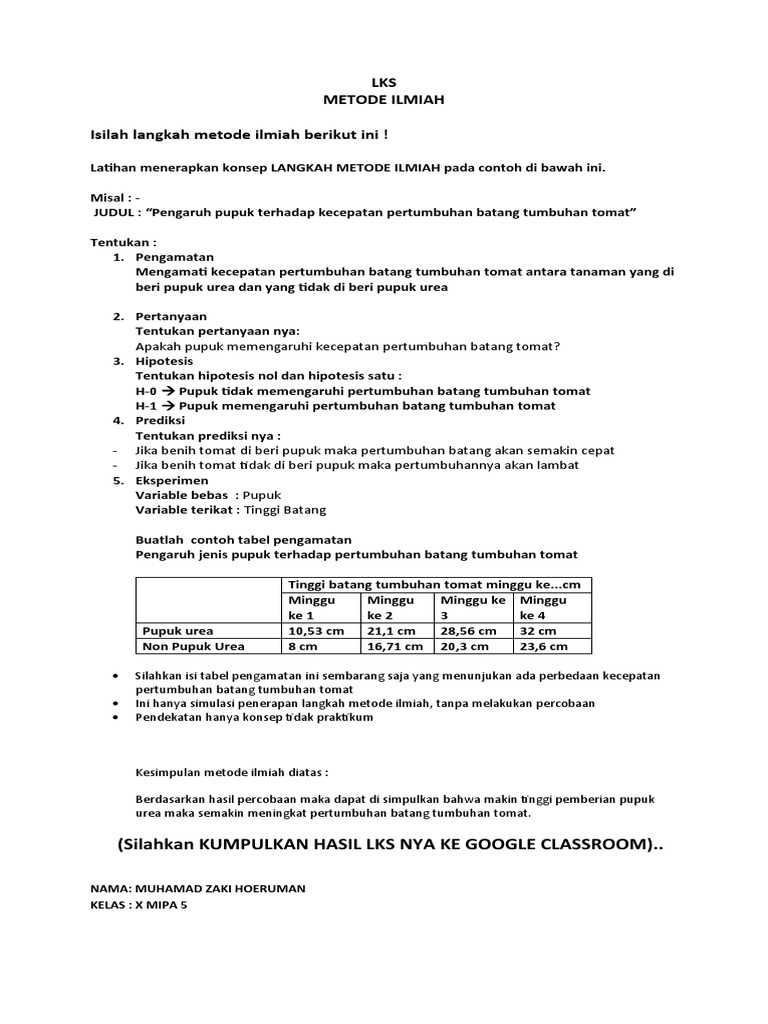 LKS Metode Ilmiah | PDF | Kesehatan Holistik