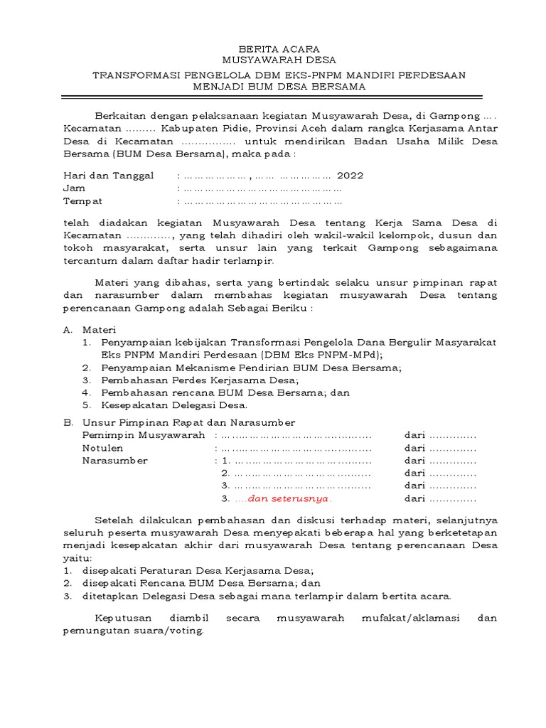 Ba. MD DBM Eks PNPM-MPD | PDF | Karier & Perkembangan | Griya & Taman