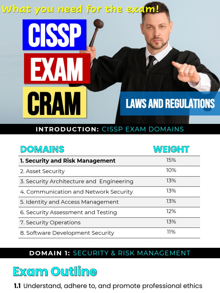 CISSP Laws Regs Handout | PDF | Privacy | Computer Security