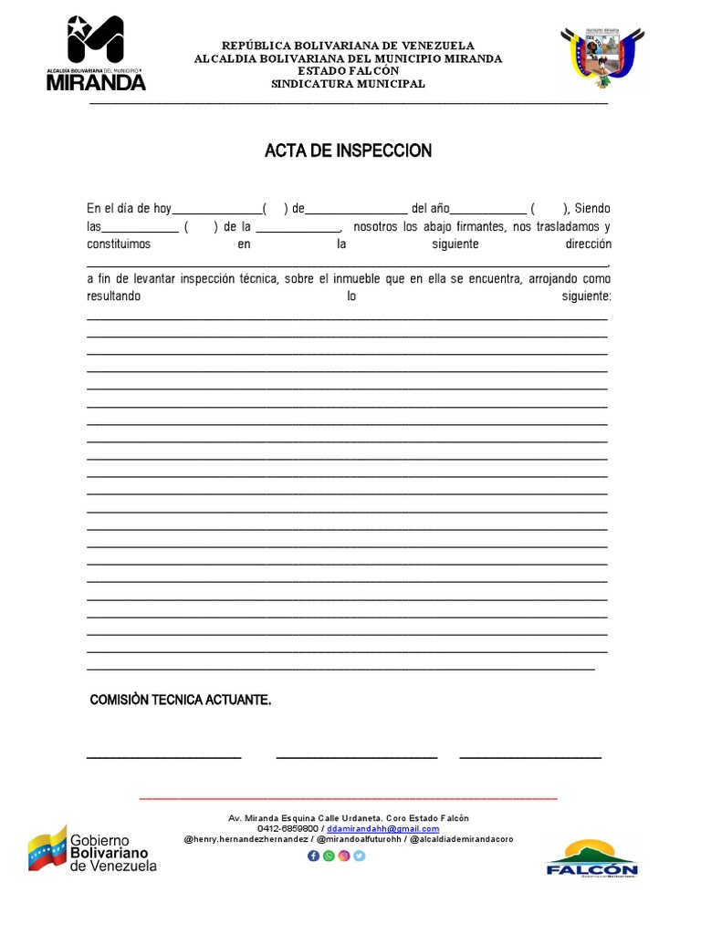 Actas de Inspeccion | PDF