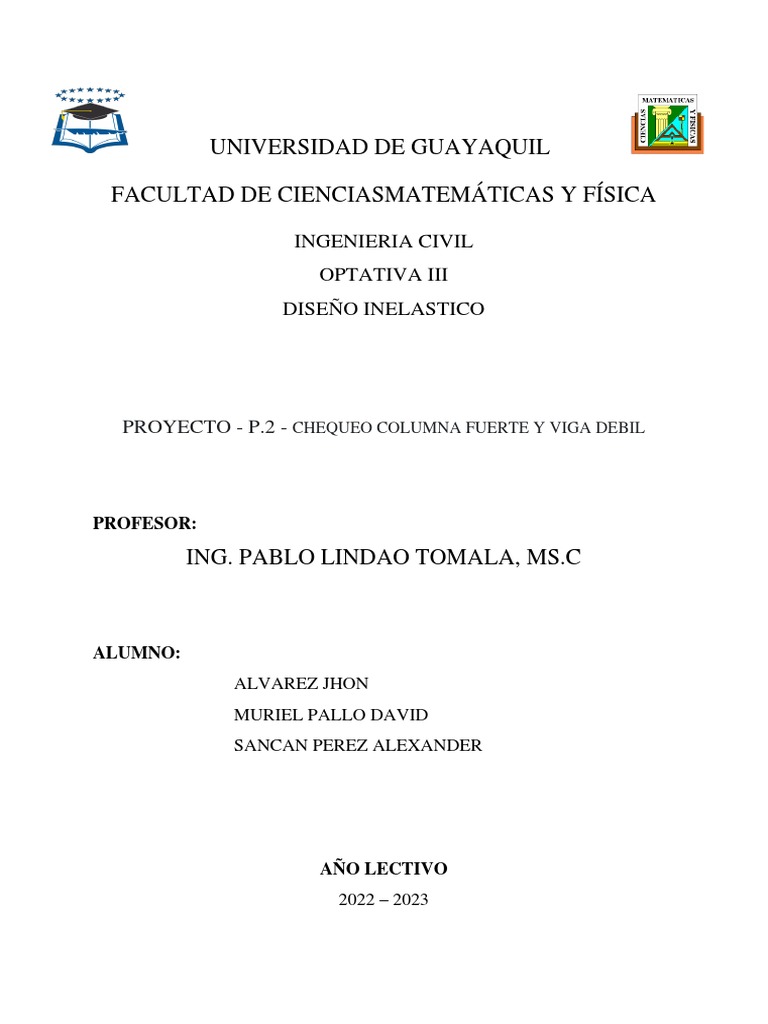 Proyecto - p.2 - Chequeo Columna Fuerte y Viga Debil | PDF | Métodos y materiales de enseñanza ...