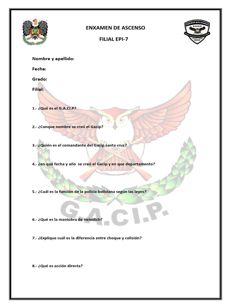 Examen de Ascenso Epi-7 2022 - Pol Vol | PDF