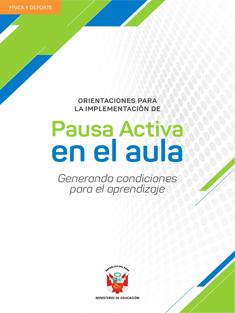 Cartilla Pausa Activa | PDF | Salón de clases | Factores humanos y ...