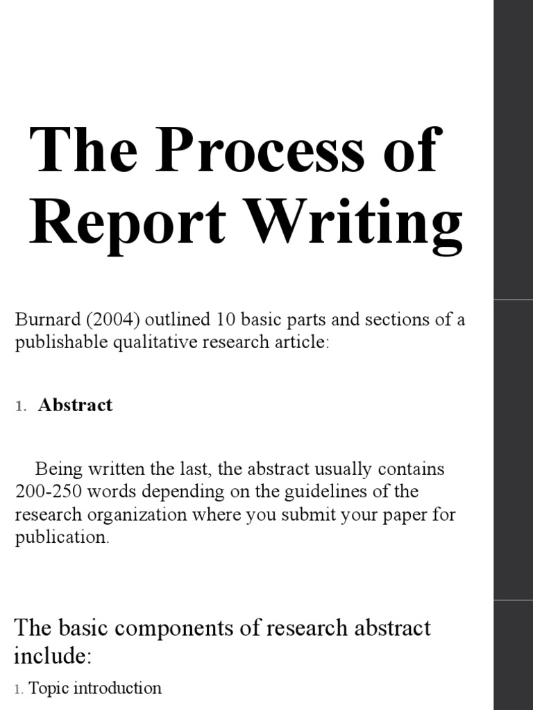 Reporting and Sharing The Findings | Download Free PDF | Methodology ...