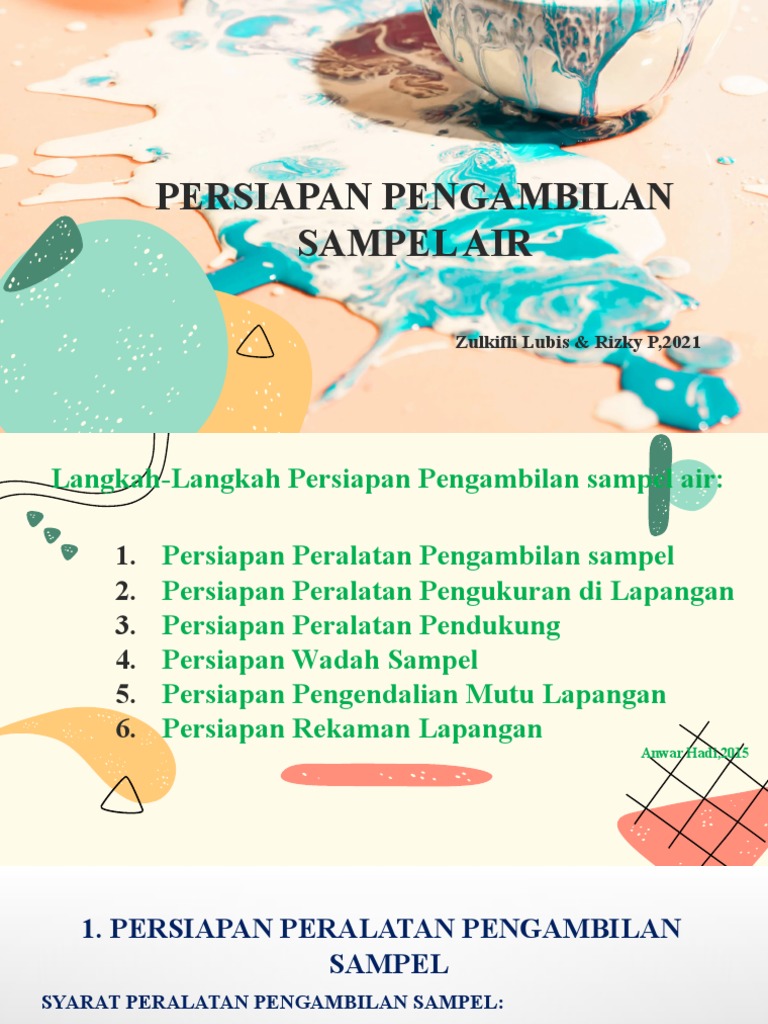 Persiapan Pengambilan Sampel Air | PDF