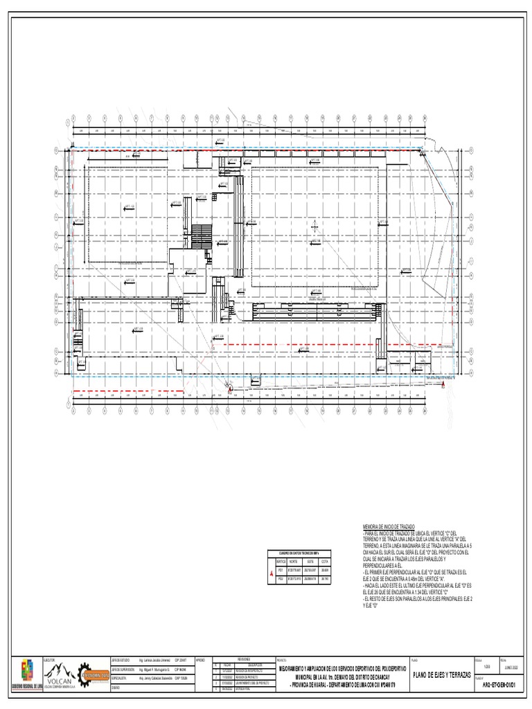 1 - Arq-Et-Gen-01-01 - Plano de Ejes y Terrazas | PDF