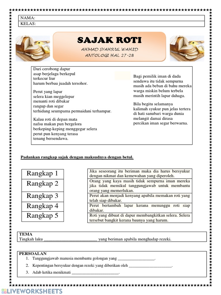 Sajak Roti | PDF