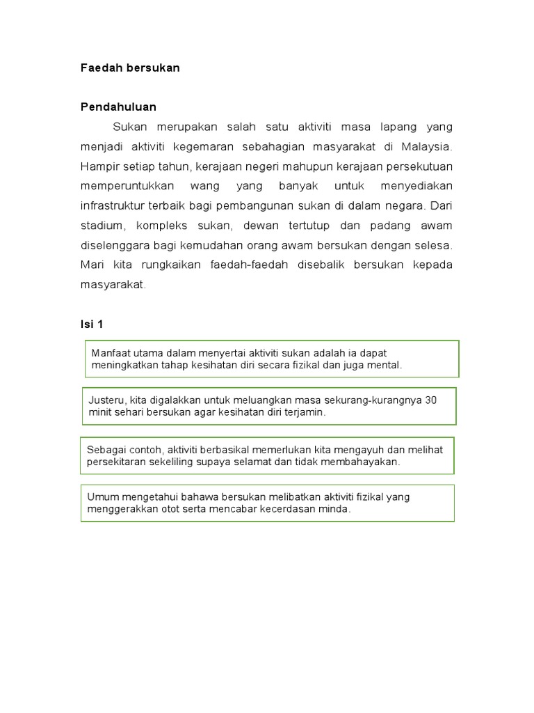 Faedah Bersukan | PDF