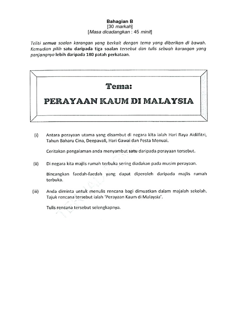 KARANGAN PANJANG PT3 | PDF