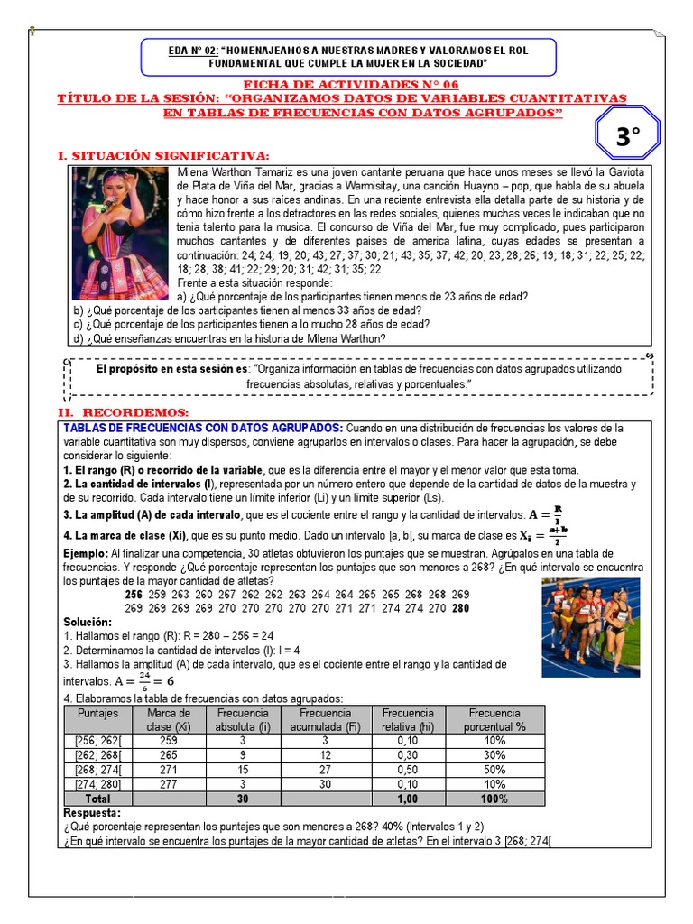 Ficha 6 - 3ero - Eda2 | PDF