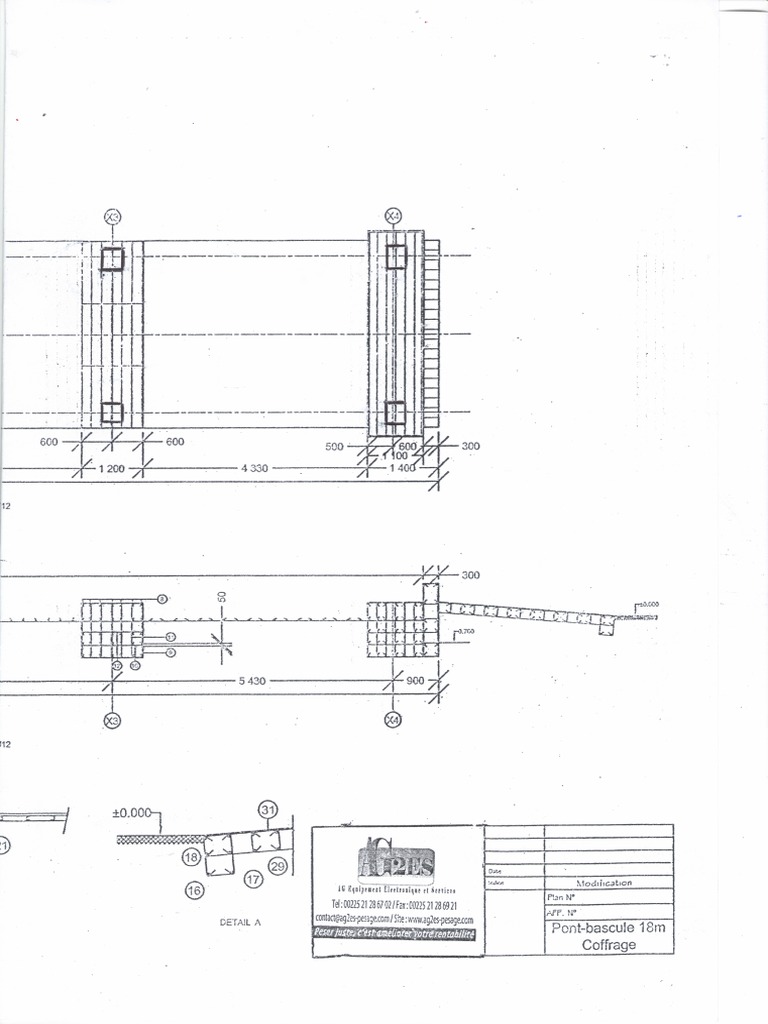 Plan Ferraillage Pont Bascule 2 | PDF