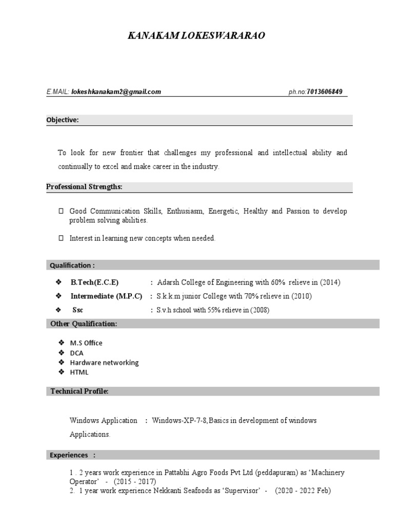 Lokesh Resume | PDF