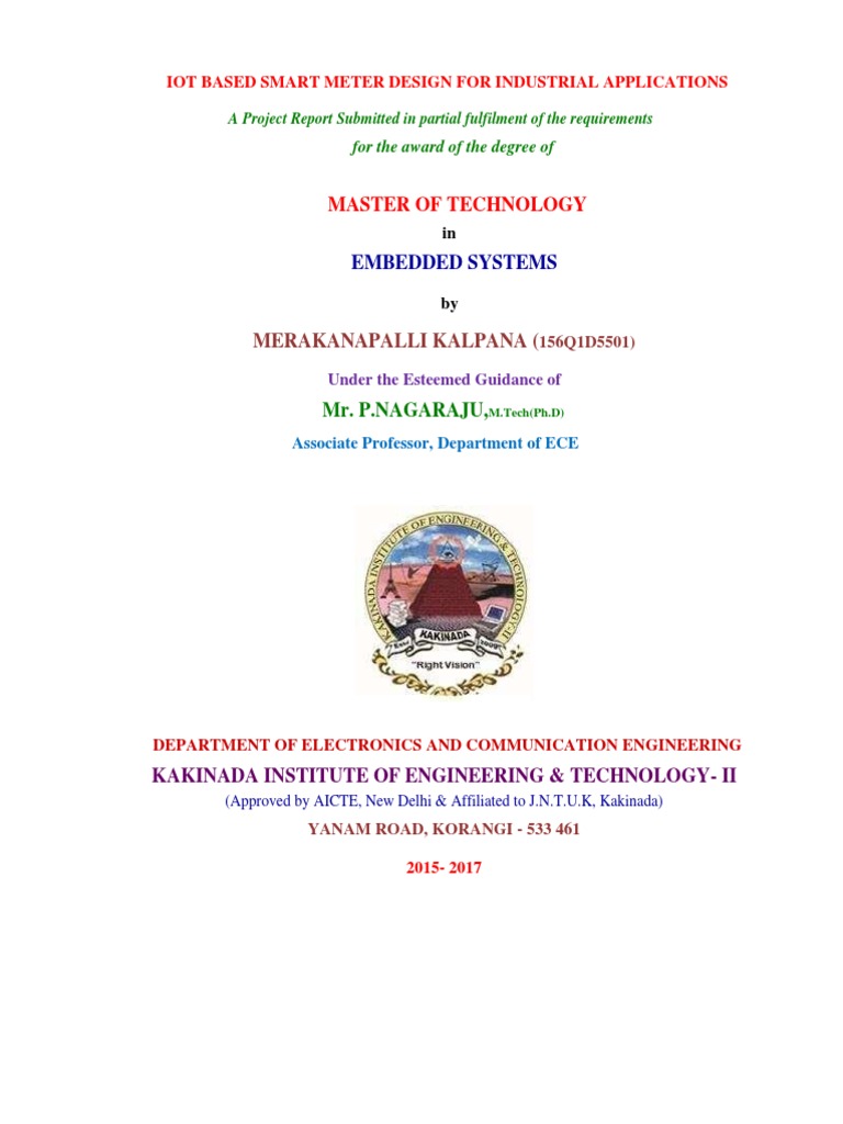 Smart Meter Pdf Internet Of Things Central Processing Unit