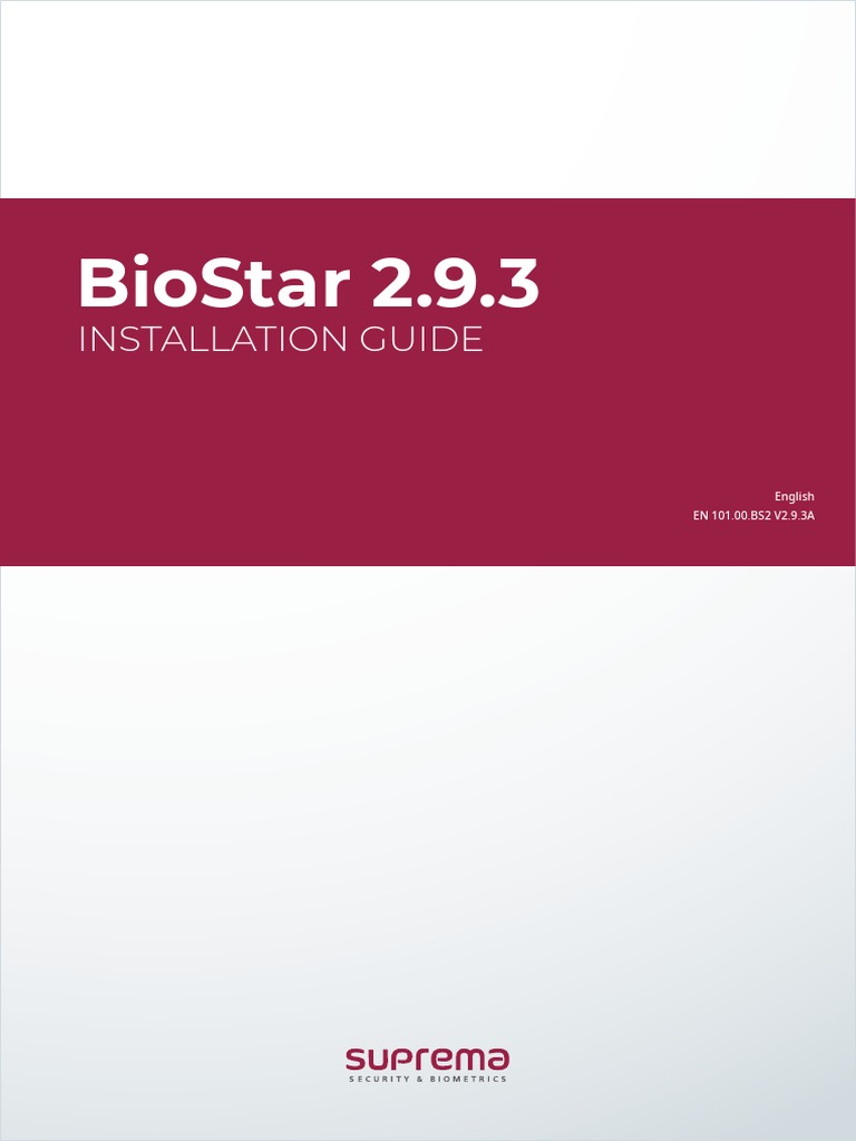 BioStar 2 Installation Guide 2.9.3 en 230517.0 | PDF | Source Code | Library (Computing)
