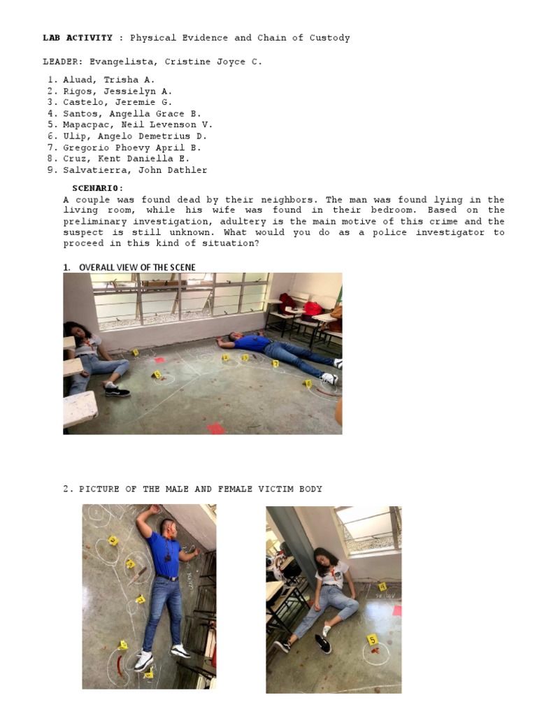 Group 2 Lab Activity | Download Free PDF | Crime Scene | Forensic Science