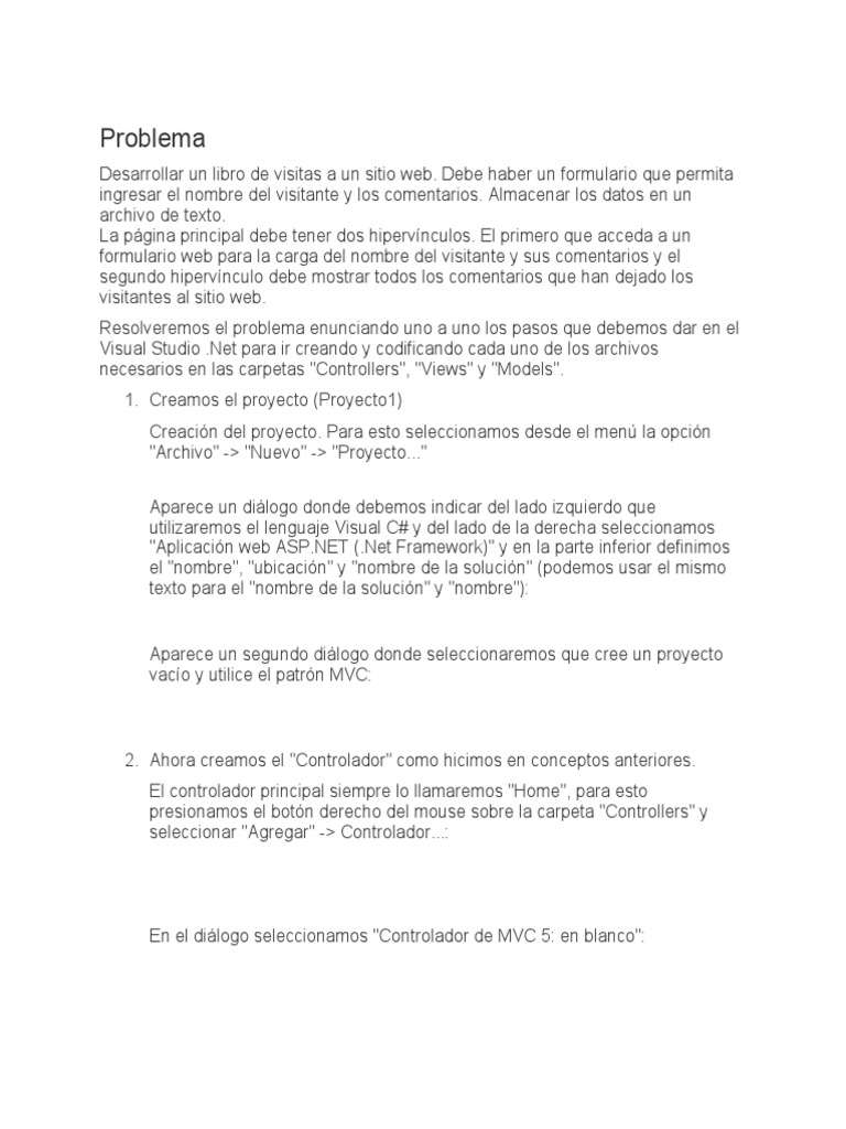 PasoaPaso MVC | PDF | Archivo de computadora | .NET Framework