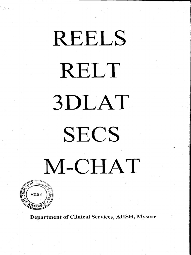 REELS RELT 3DLAT SECS M-CHAT-1 | PDF