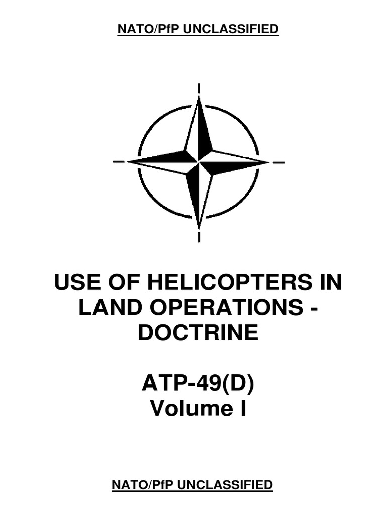 ATP-49 (D) - Use of Heli in Land Ops - Vol 1 - 2004 | PDF | Reconnaissance | Electronic Warfare