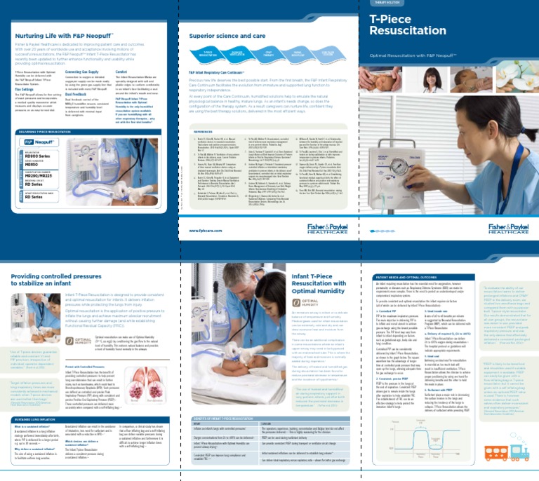 Neopuff™ T-Piece Resuscitation Therapy Solutions | PDF ...