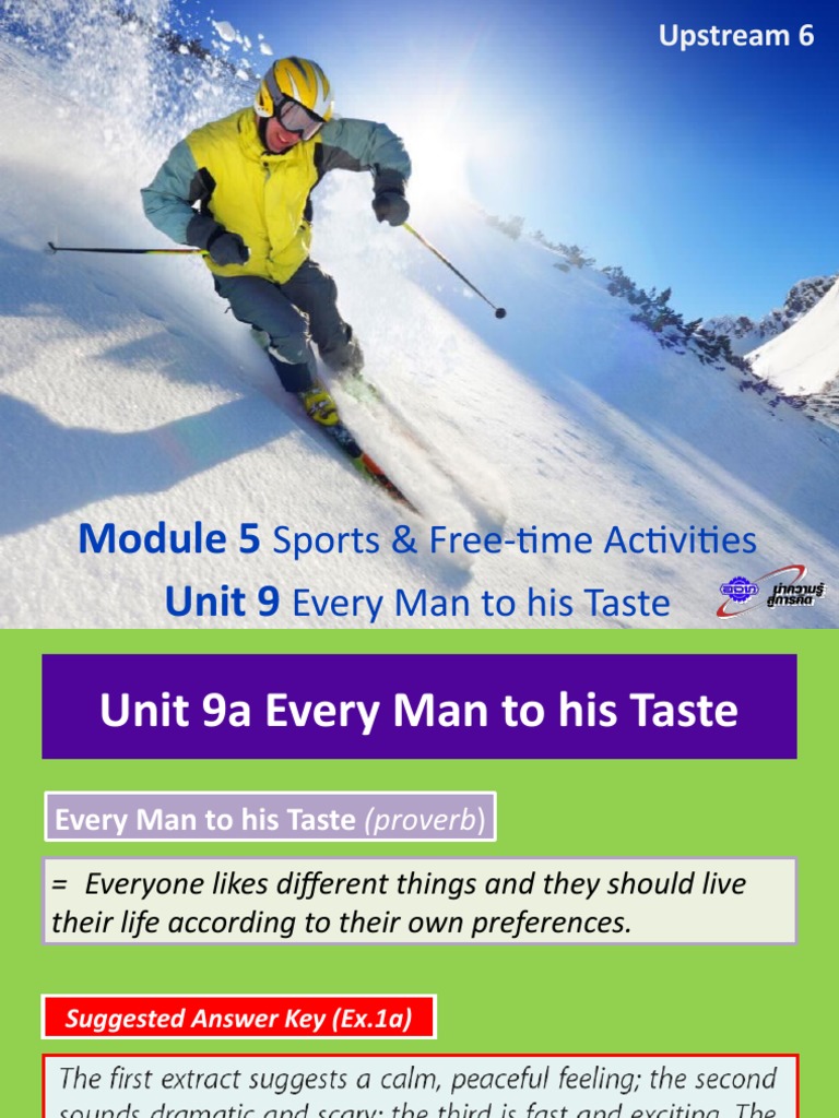 อจท.upstream 6 Unit 9a | PDF