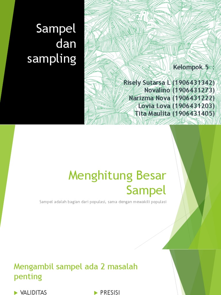 Kelompok 5 - Sampel Dan Sampling 2 | PDF
