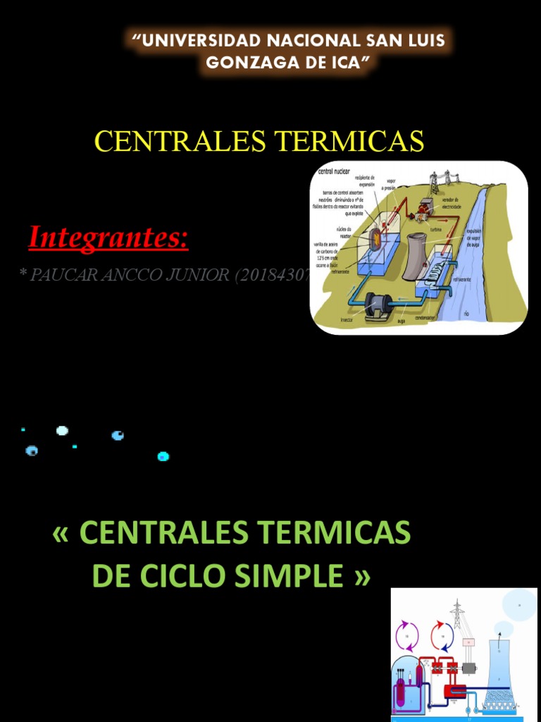 Centrales Termicas | PDF | Máquina de vapor | Turbina